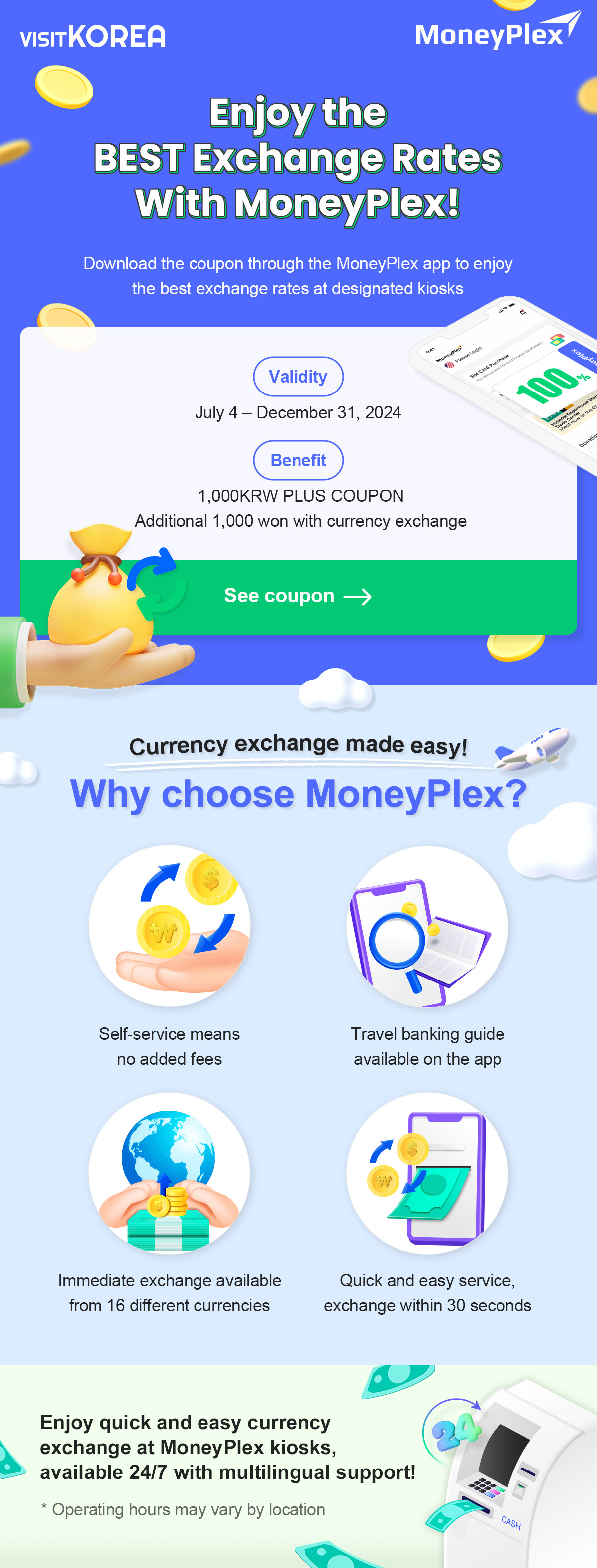 Enjoy the BEST Exchange Rates With MoneyPlex! : VISITKOREA